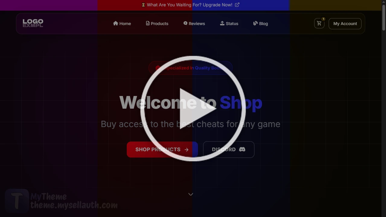 Soft | Theme (Yellow) - Theme | Best SellAuth Templates
