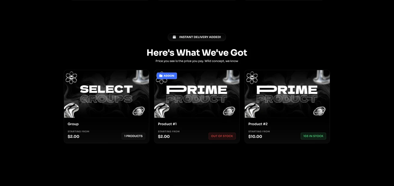 Prime | Theme - Theme | Best SellAuth Templates